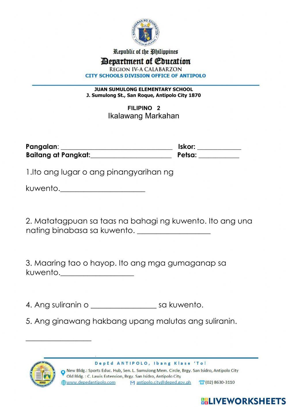 3975123 | ELEMENTO NG KUWENTO | Mary Grace Ranay