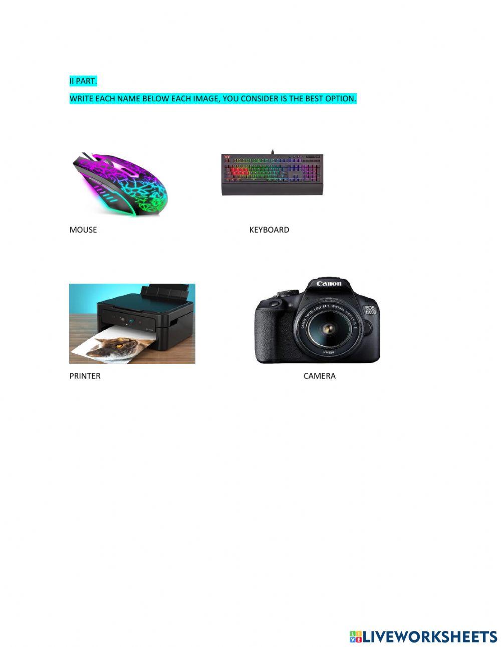 Electronic Devices 1706807 | Ariana | Live Worksheets