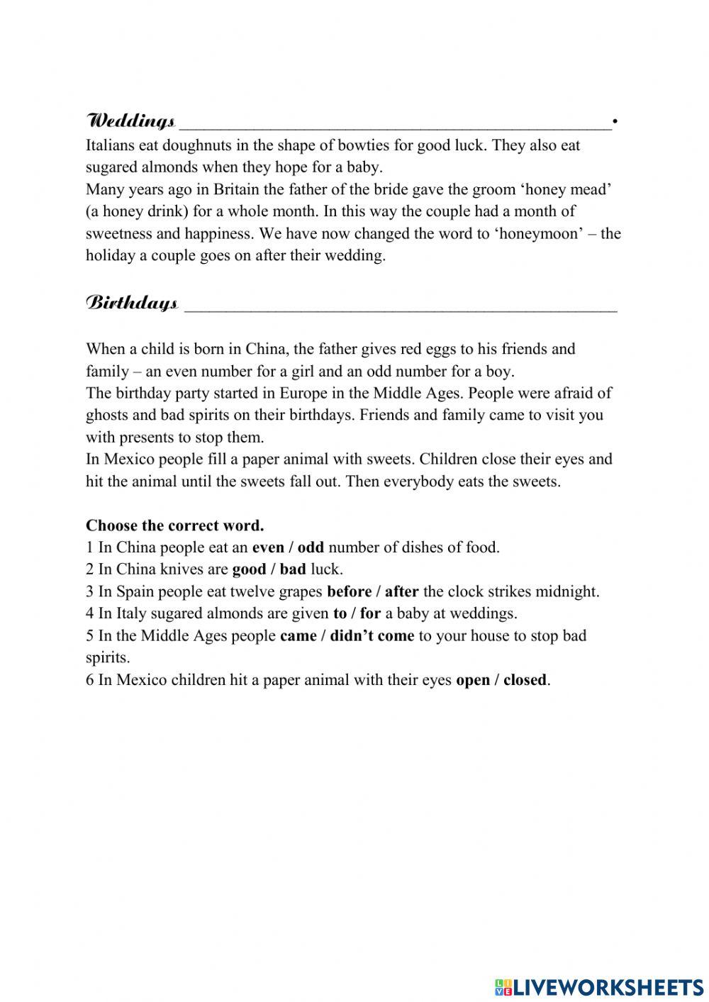 READING ÔN TẬP CUỐI KÌ EHO worksheet | Live Worksheets