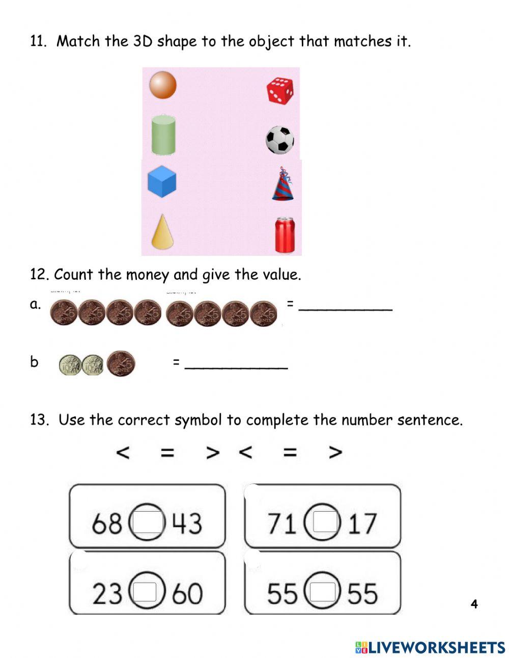 Mathematics Term 1 Term Test December 2021 online exercise for | Live ...