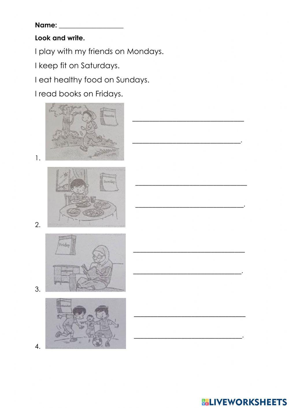 Free Time 3 worksheet | Live Worksheets