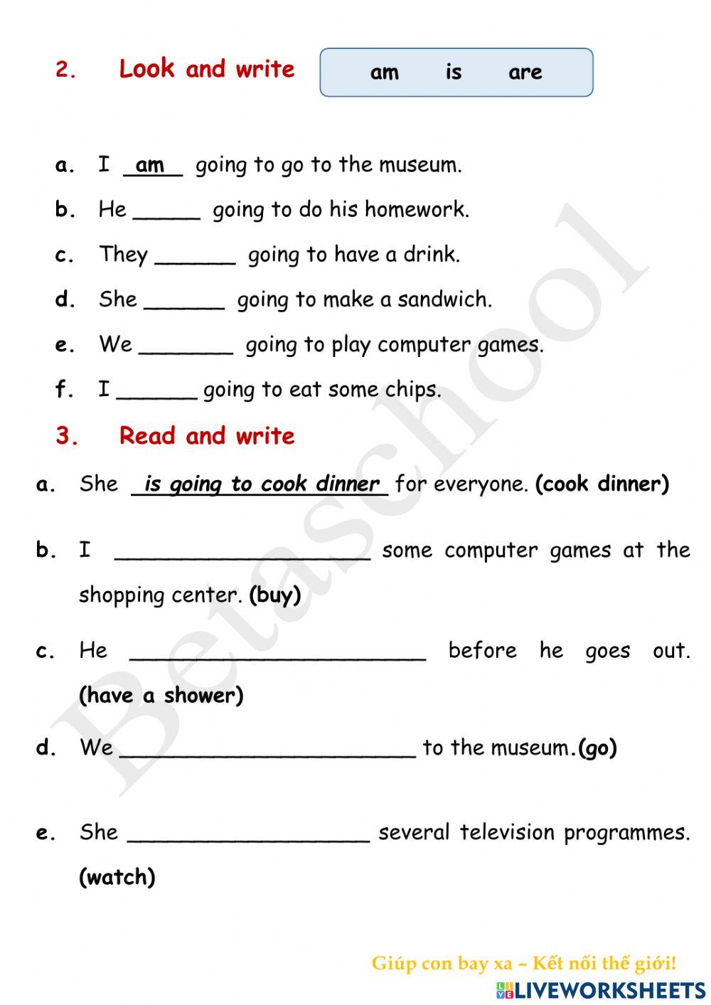 1708481 | 3A- A day out | NgocLoan1998 | LiveWorksheets