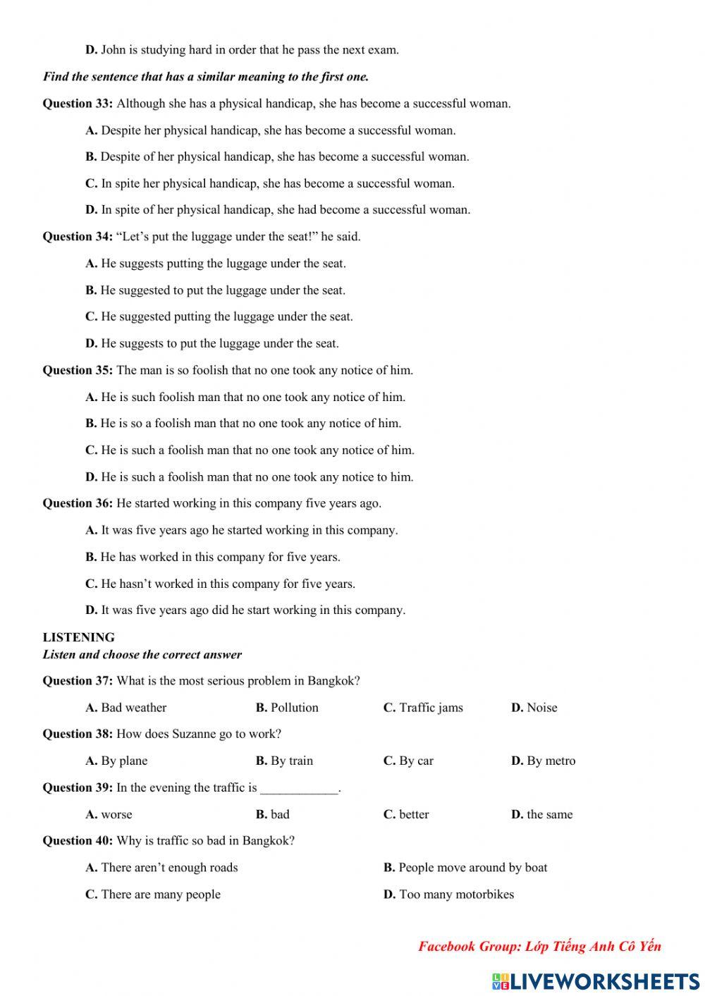 1709185 | Y9 Final term 1 test - Official | Le Hai Yen