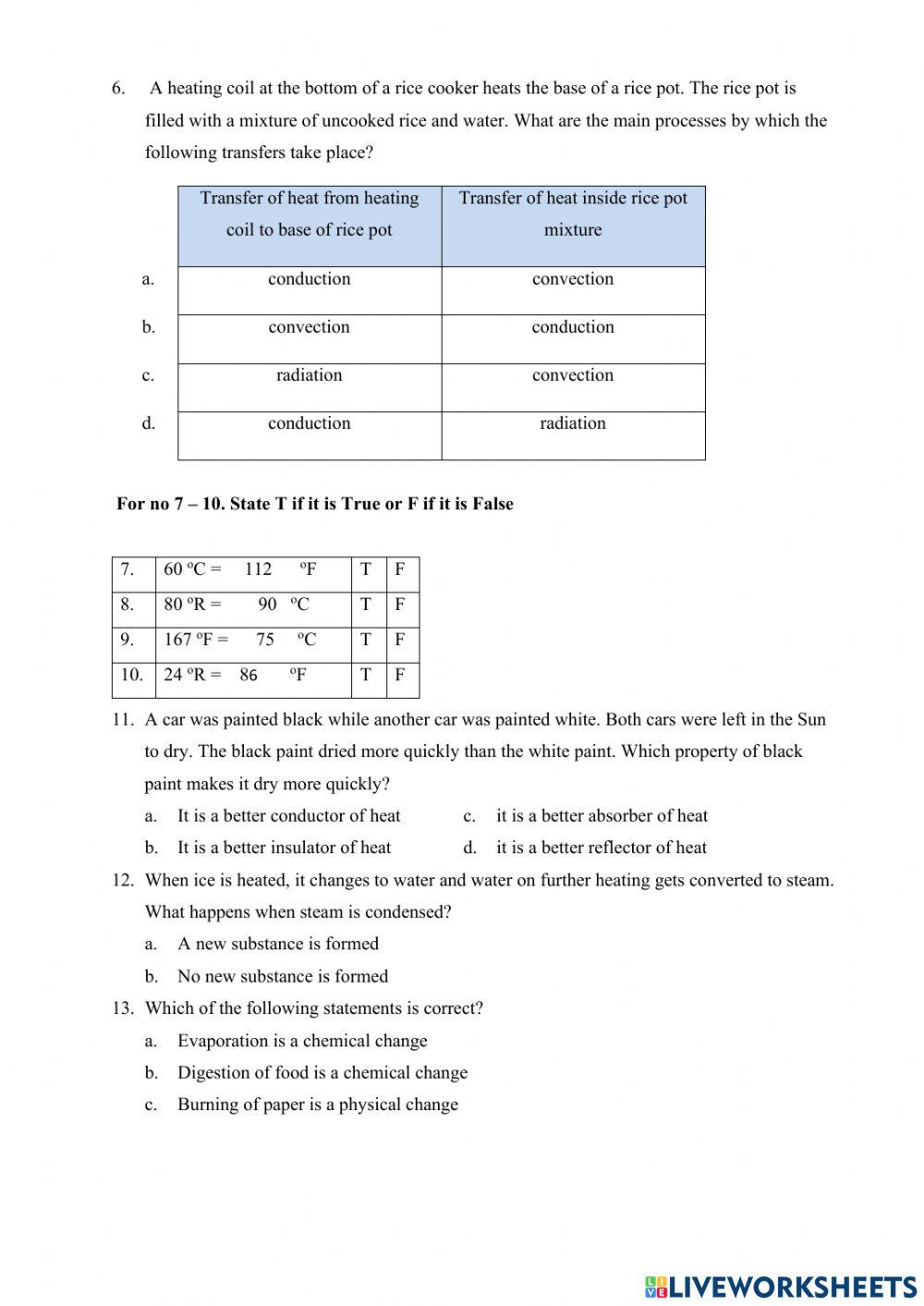 Final 1 st Semester Test grade 7 worksheet | Live Worksheets