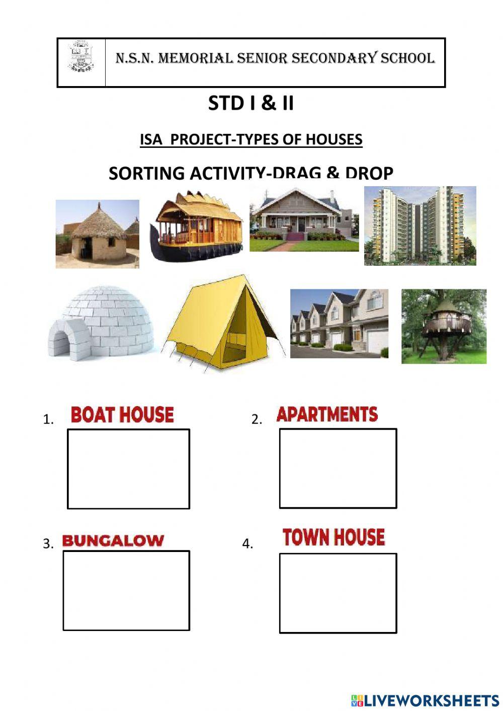 Isa project worksheet | Live Worksheets