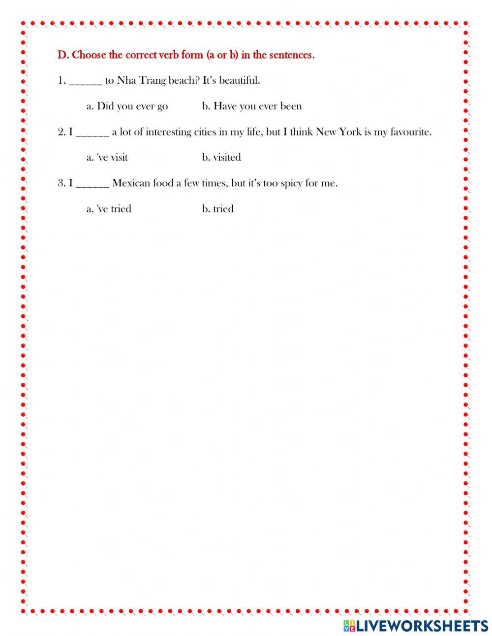 Review u11 12 worksheet | Live Worksheets
