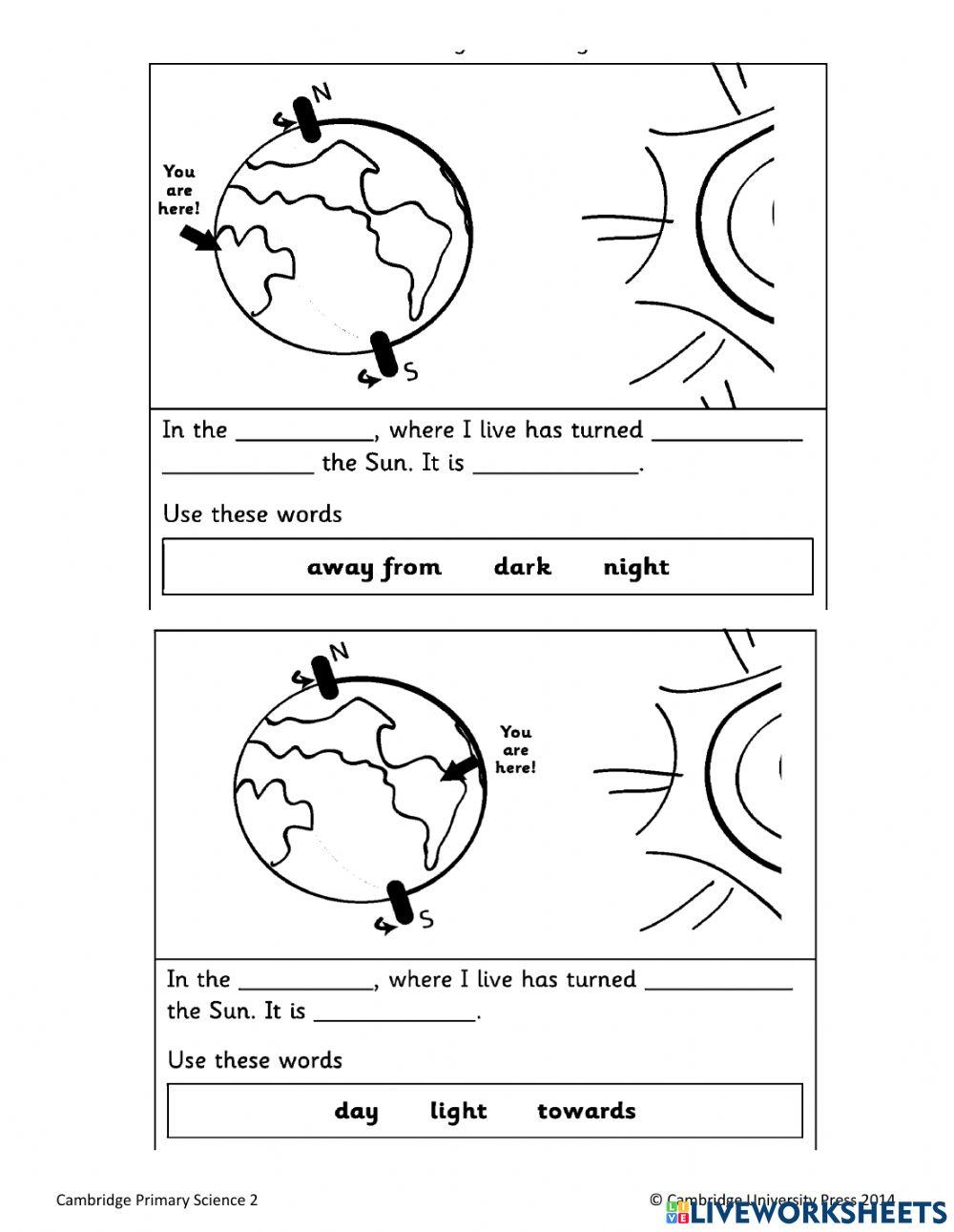 Day and night online exercise for | Live Worksheets