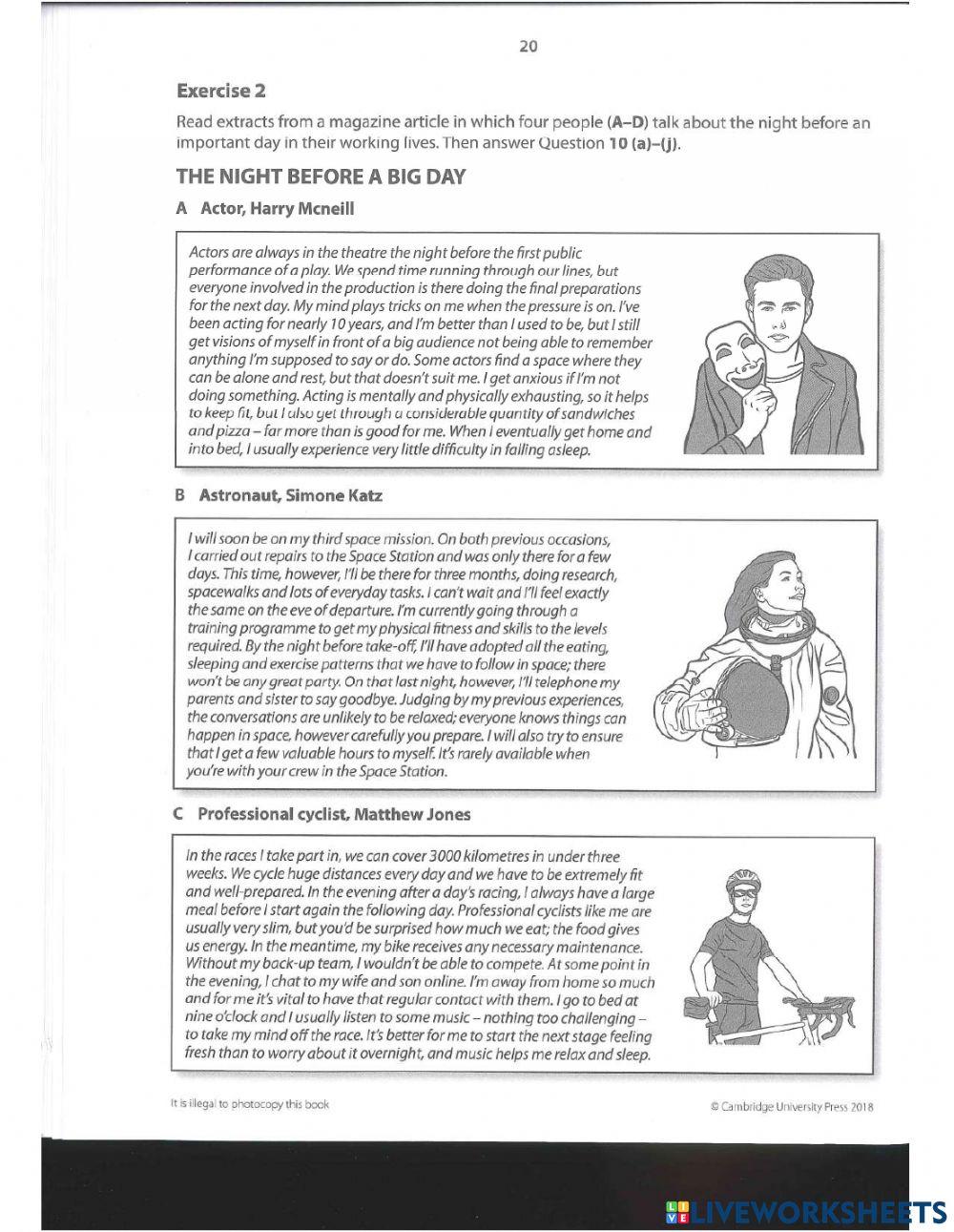 IGCSE Reading Test 1 online exercise for | Live Worksheets