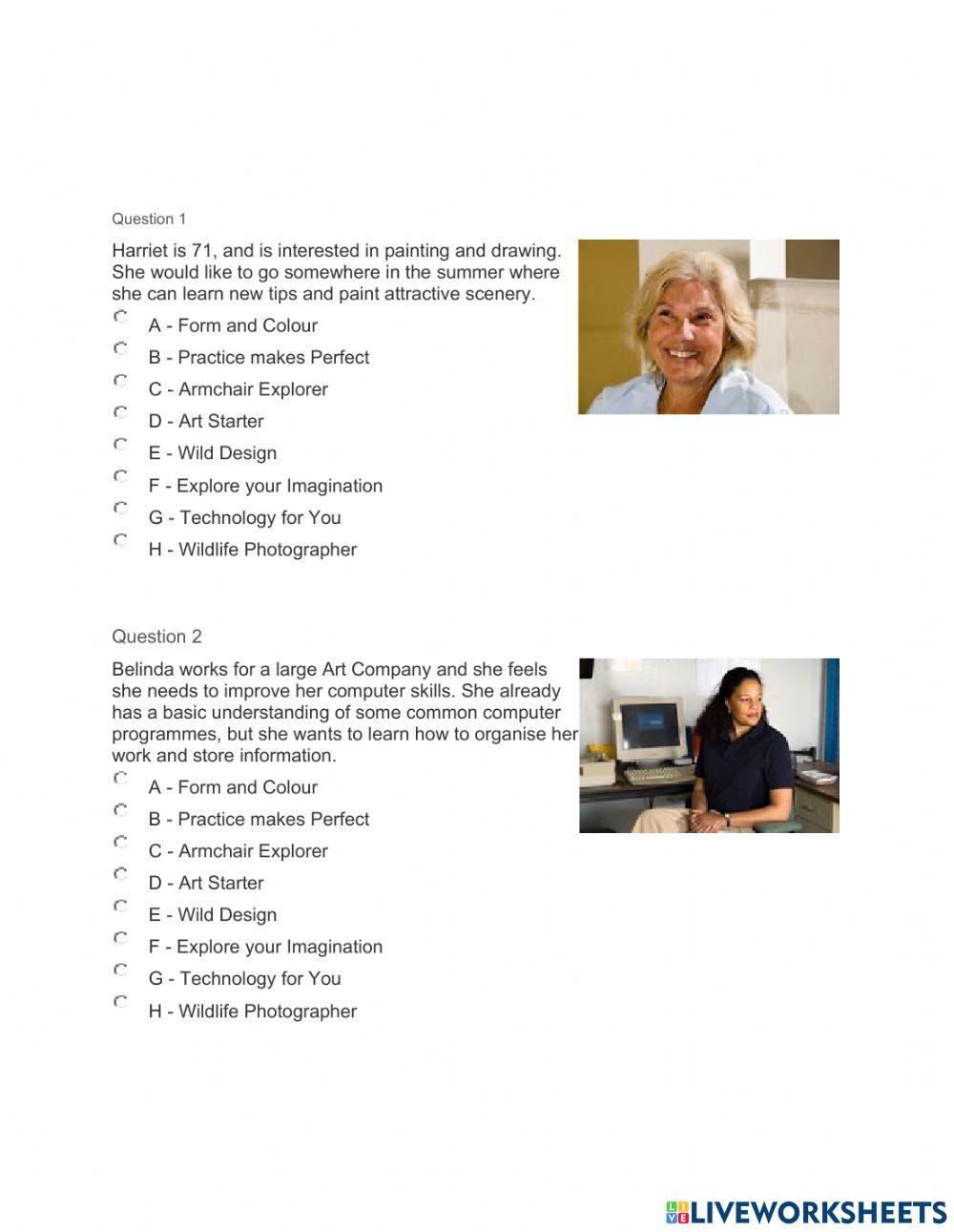 matching paragr… | Free Interactive Worksheets | 5257804