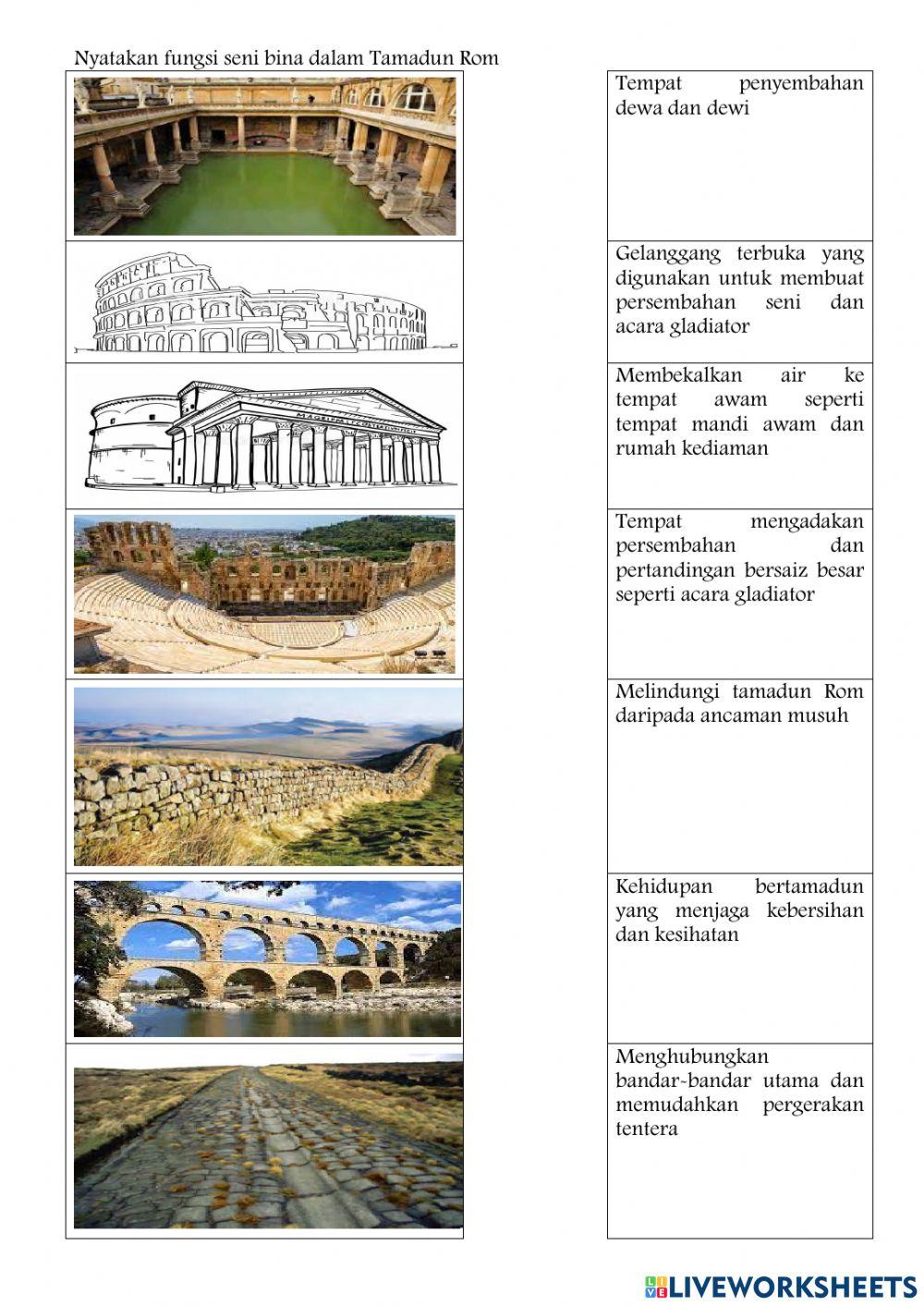 tamadun rom 4007678 | RhonaTutom86 | Live Worksheets