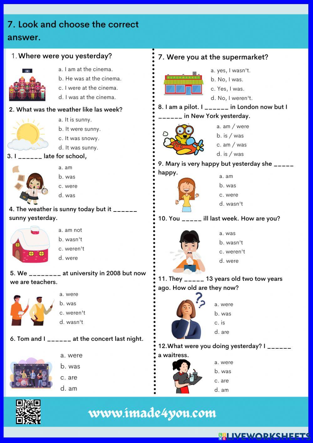 First Quarter Examination Grammar worksheet | Live Worksheets