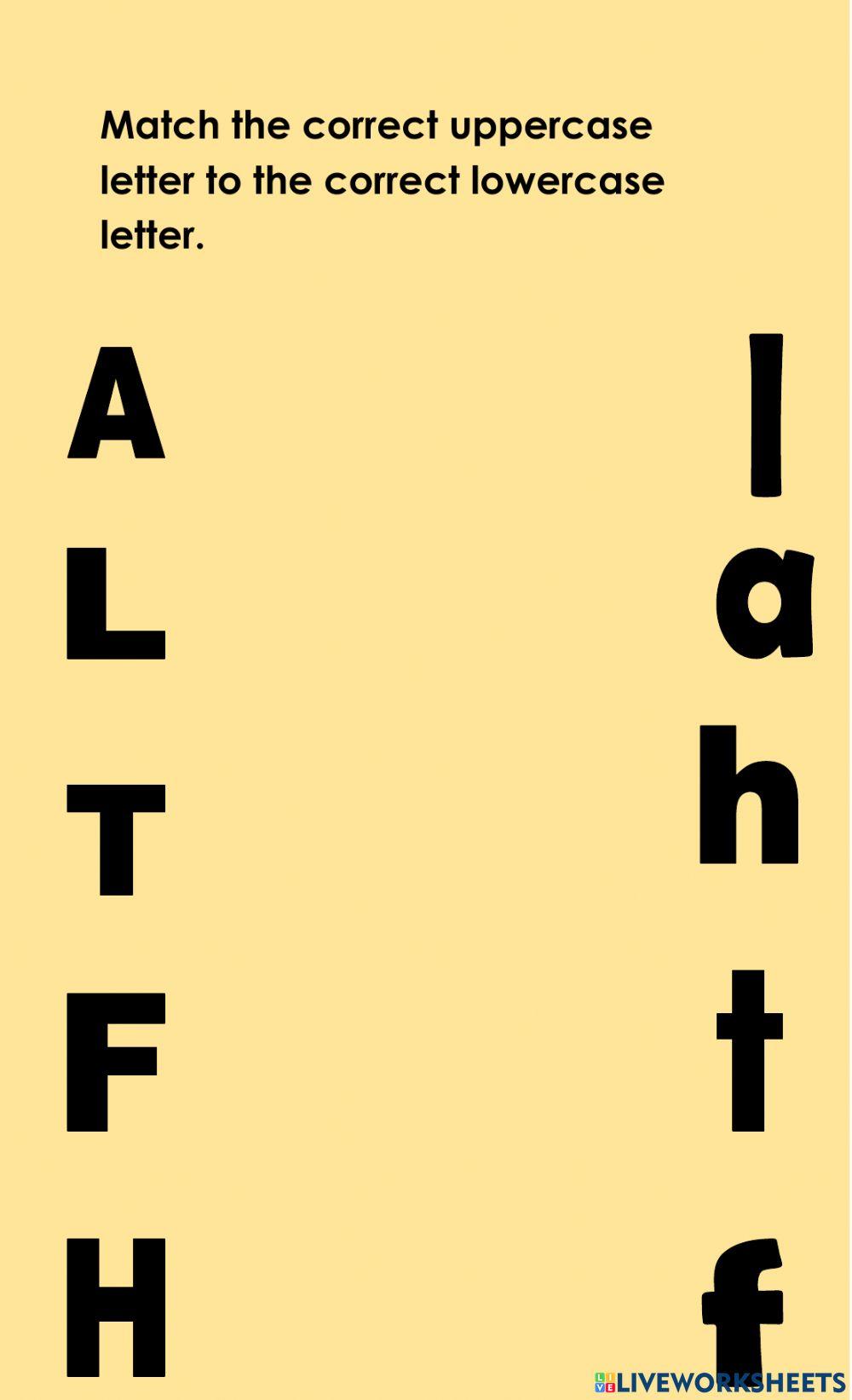 Uppercase Letters interactive worksheet | Live Worksheets