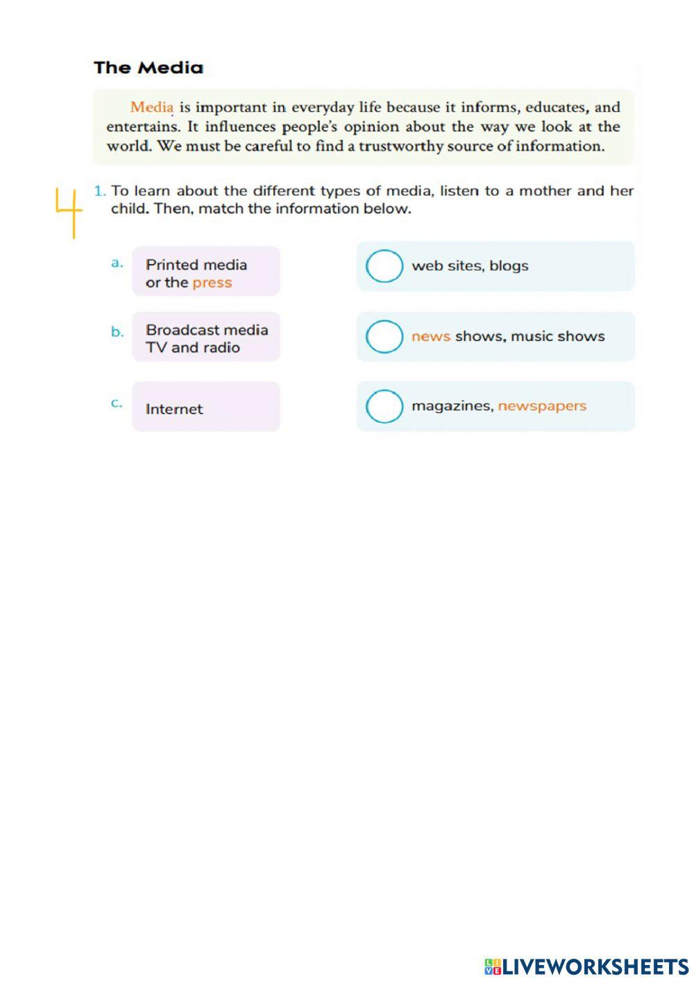 Test | Free Interactive Worksheets | 1712501