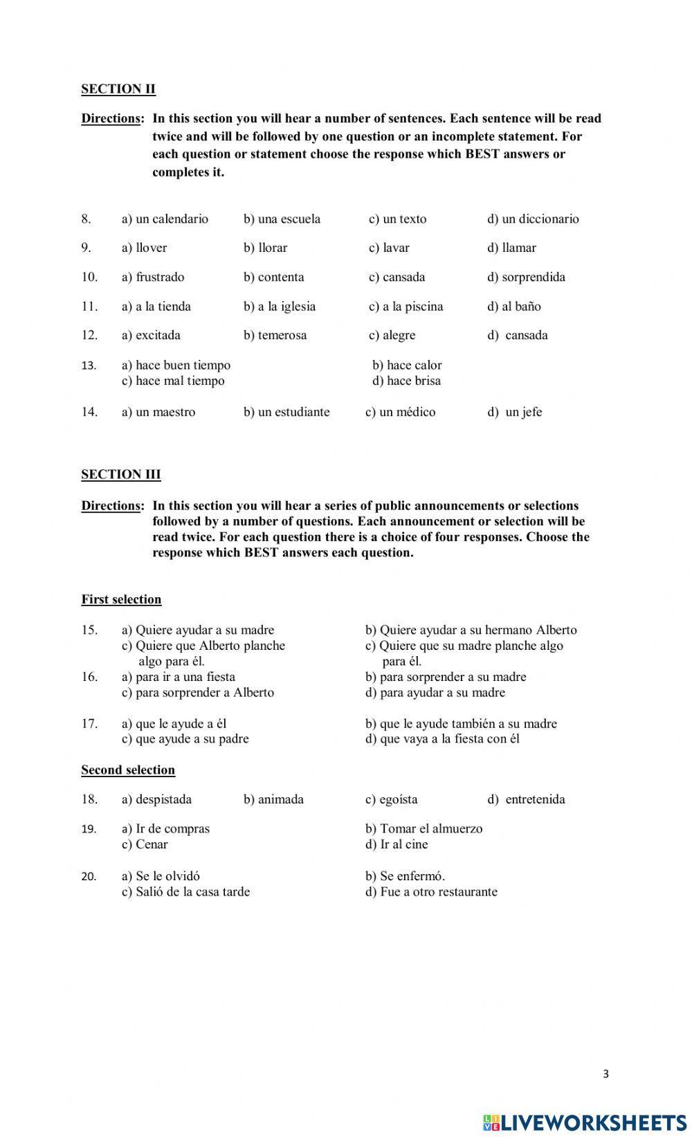 CSEC paper 1 ex… | Free Interactive Worksheets | 1713081