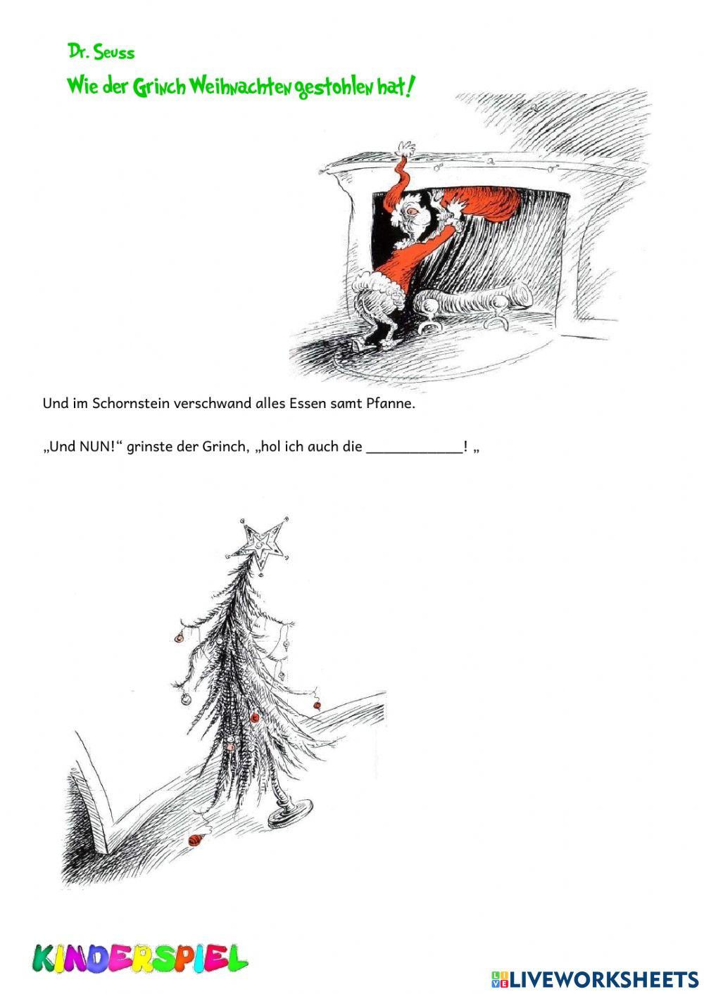 Grinch 7 worksheet | Live Worksheets