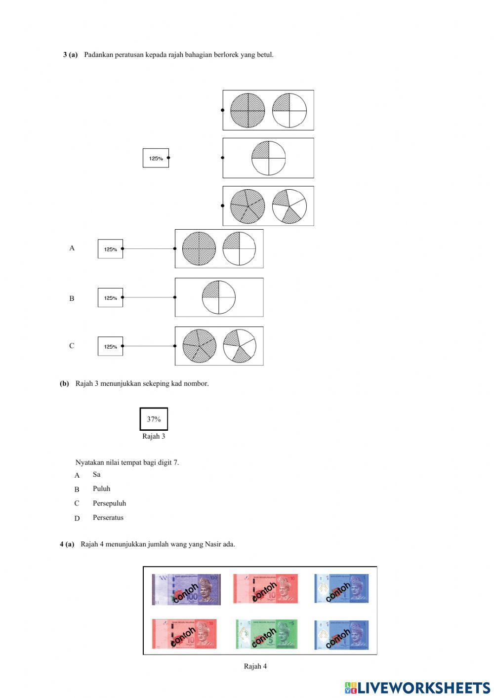 Kertas 2 Matematik activity | Live Worksheets