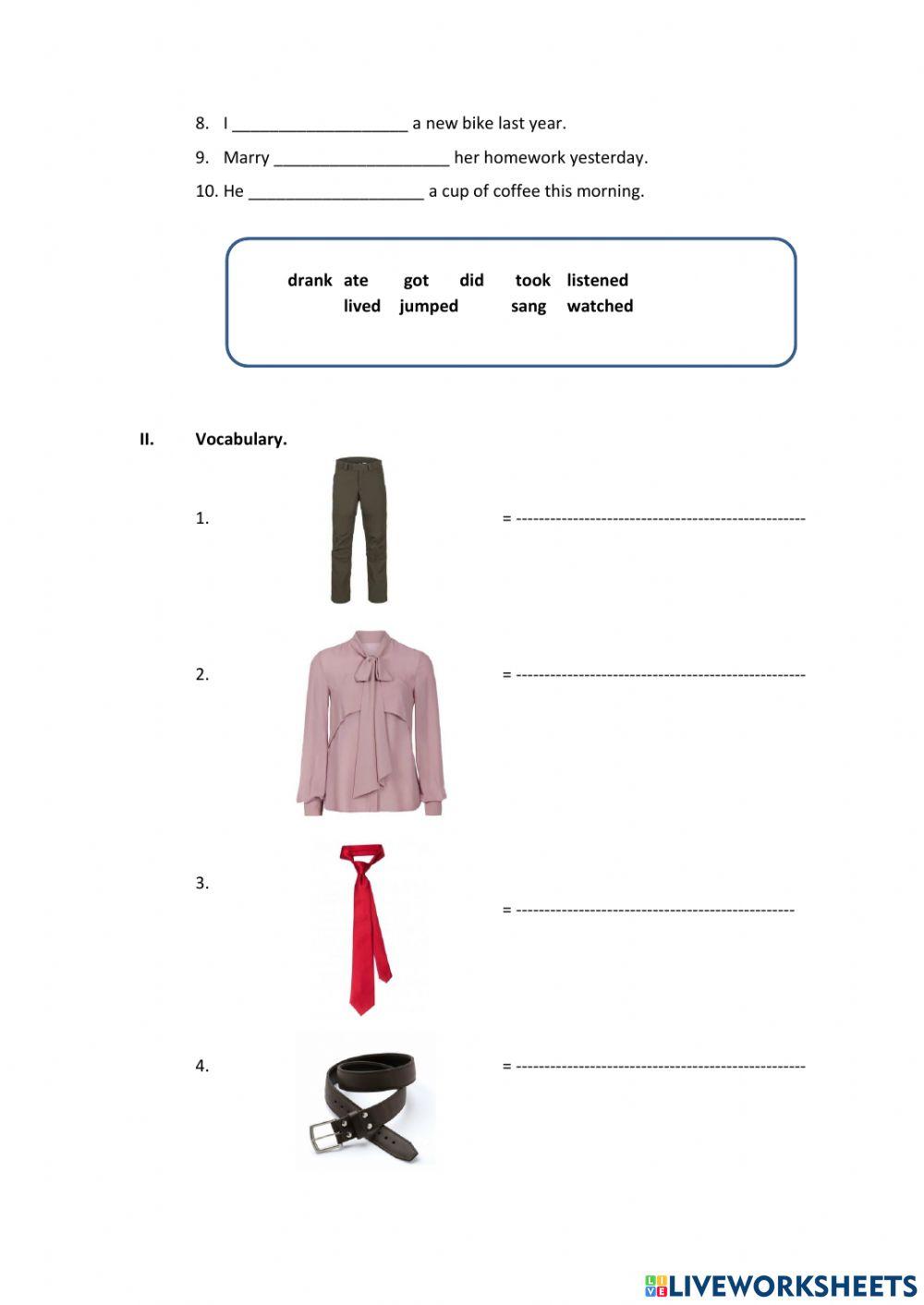 P4 1st Final test worksheet | Live Worksheets
