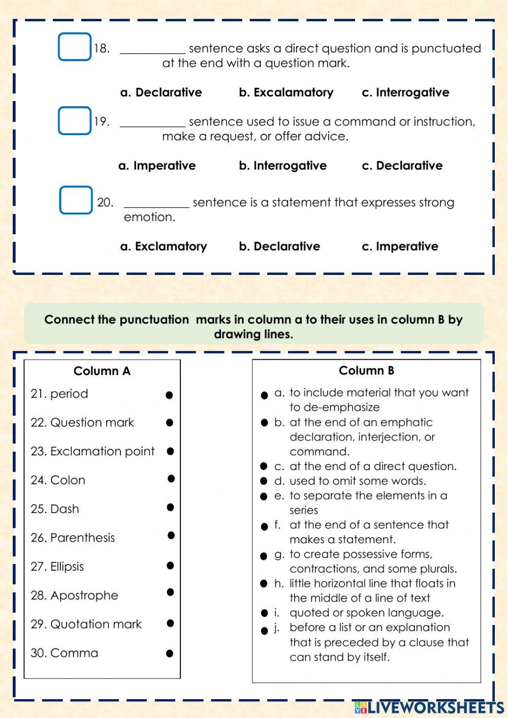 GRADE 6 THIRD QUARTER ASSESSMENT- 30 items online exercise for | Live ...