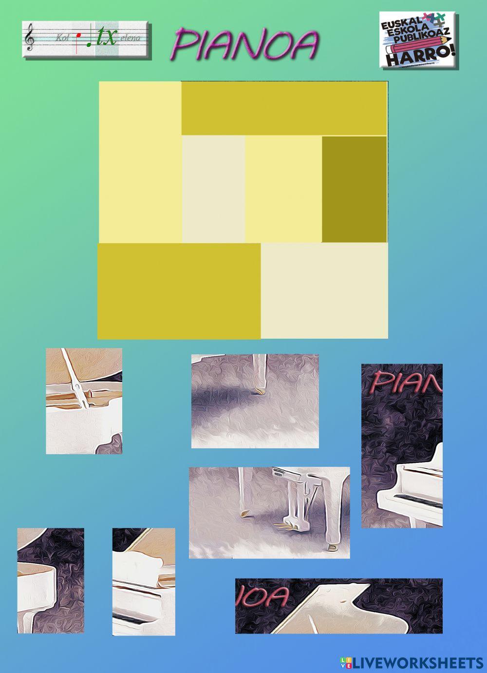 Pianoa puzzle | Free Interactive Worksheets | 1715195