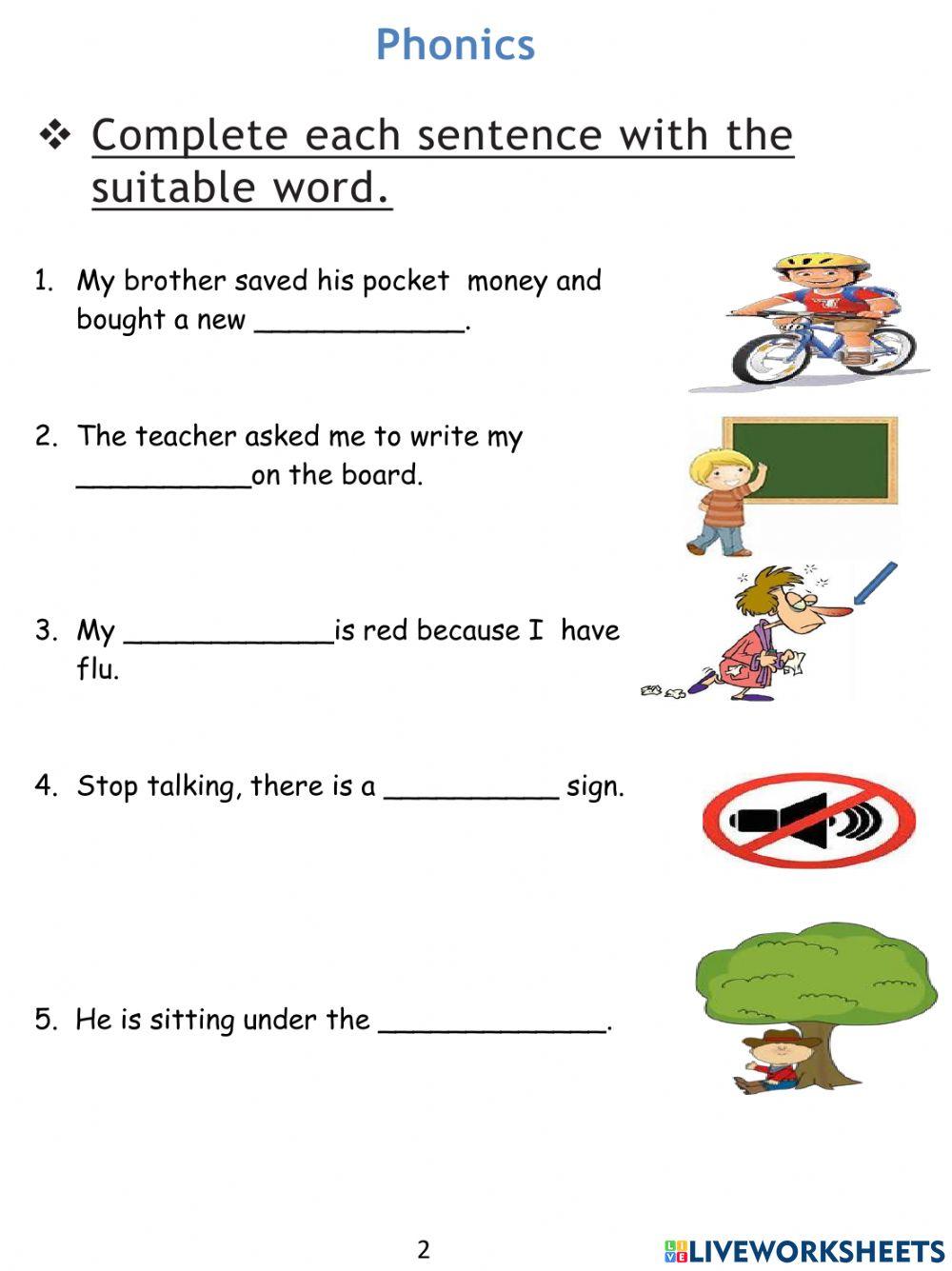 G1 Summative Assessment worksheet | Live Worksheets