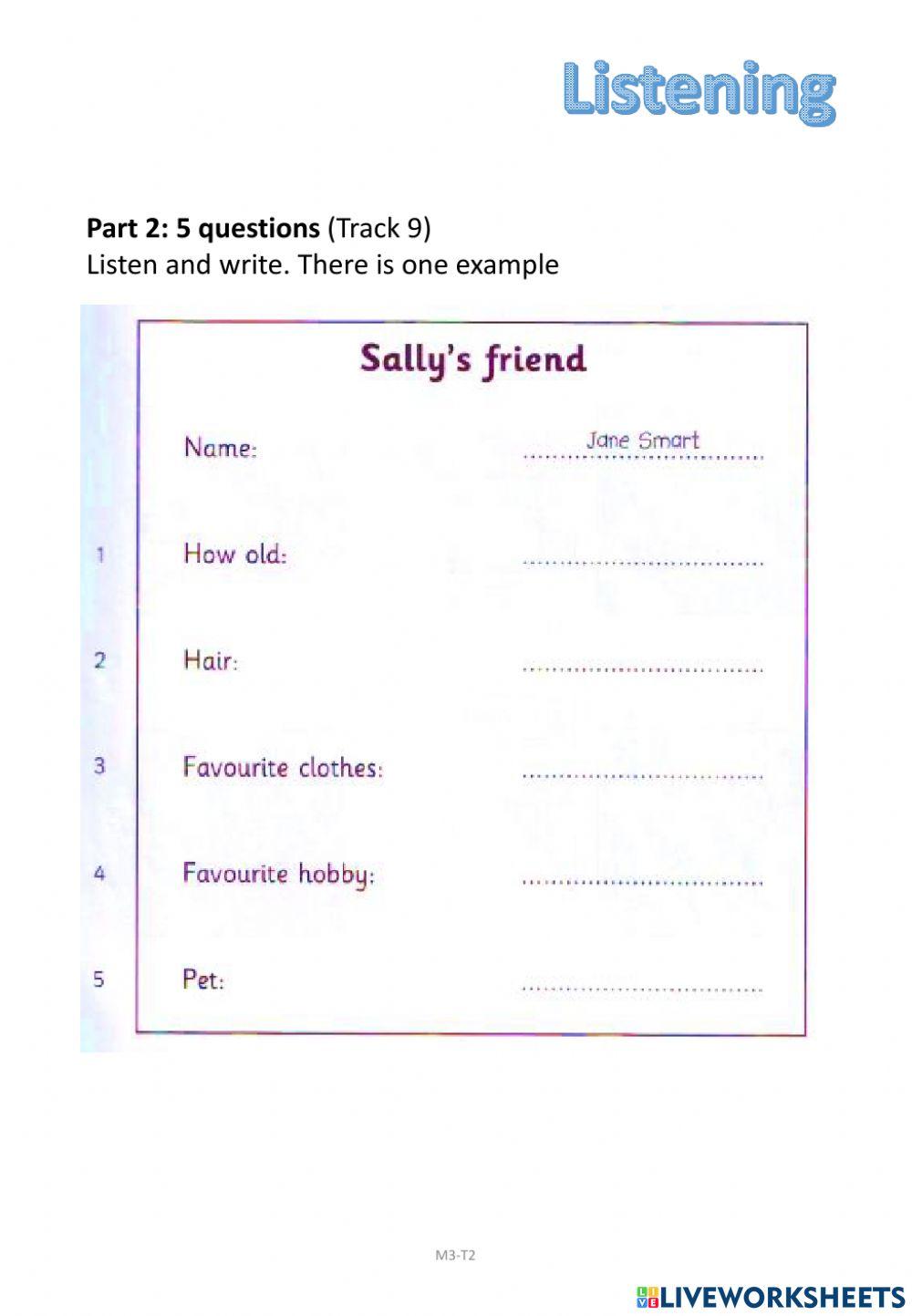 M3-T2-P1 online exercise for | Live Worksheets