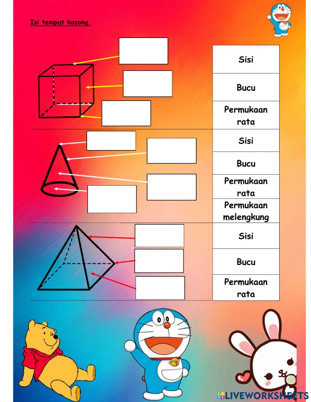 Ciri-ciri Bentuk Tiga Dimensi 1715647 | HoWY | Live