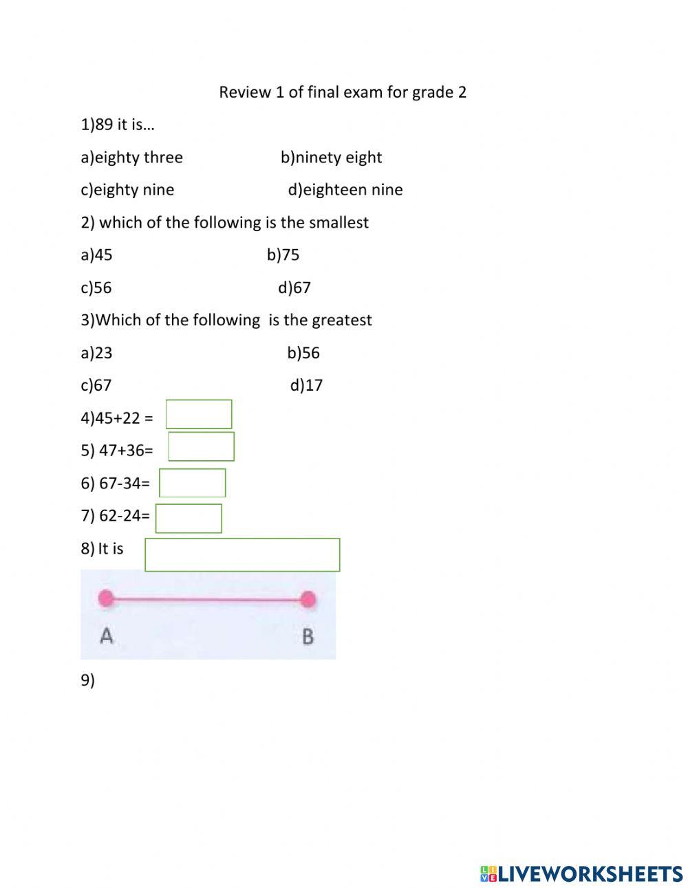 2621569 | review 1 for grade 2 | Dilafruz Turanova