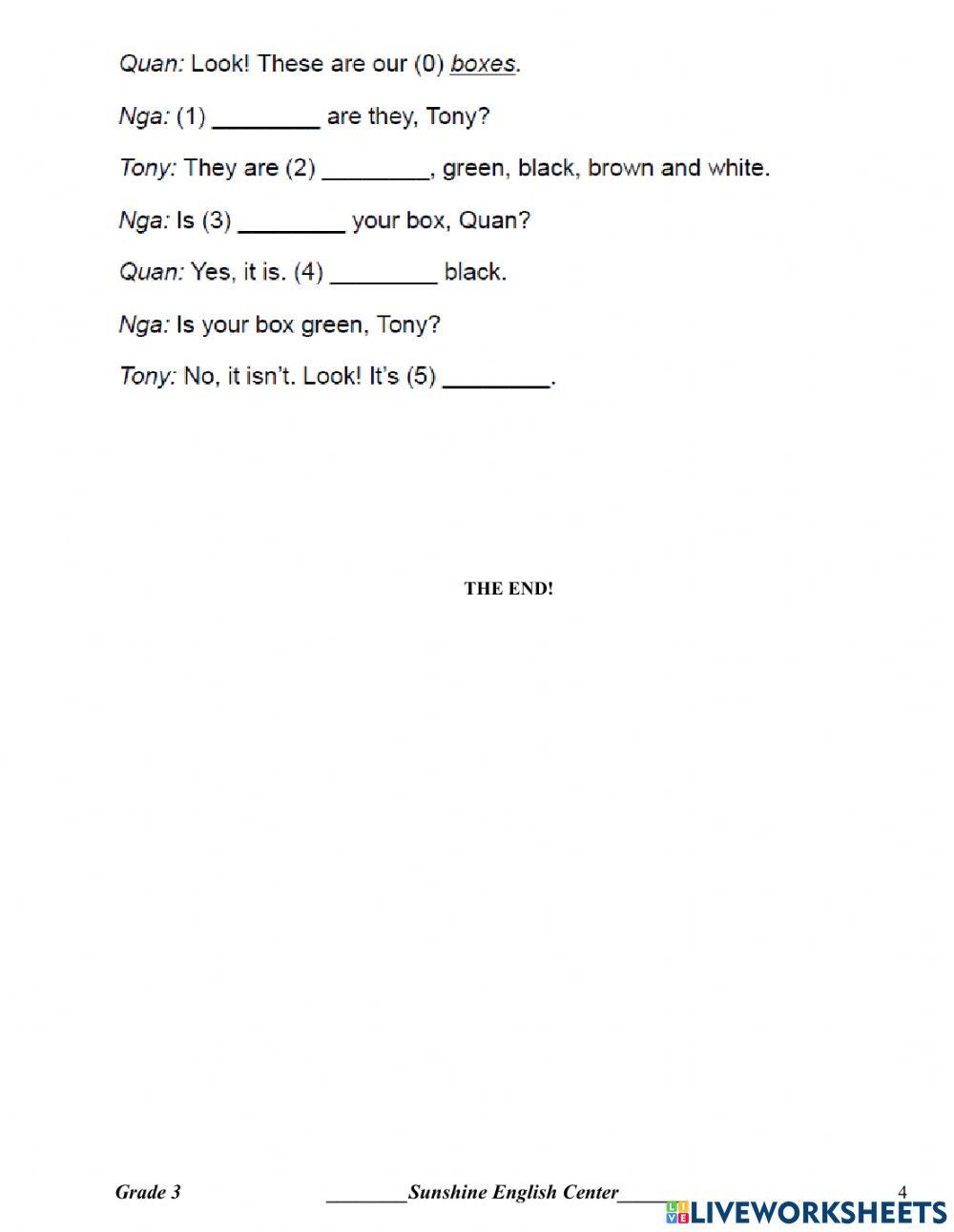 English 2 test 17 unit 9 worksheet | Live Worksheets