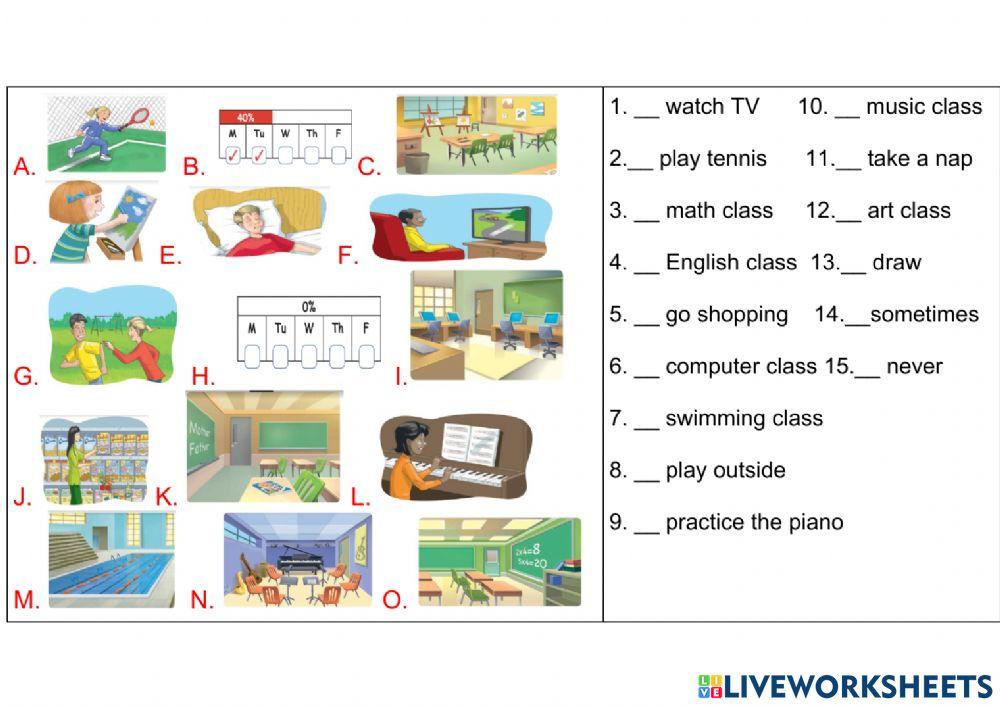 Vocabulary pre-test 8 Dec online exercise for | Live Worksheets
