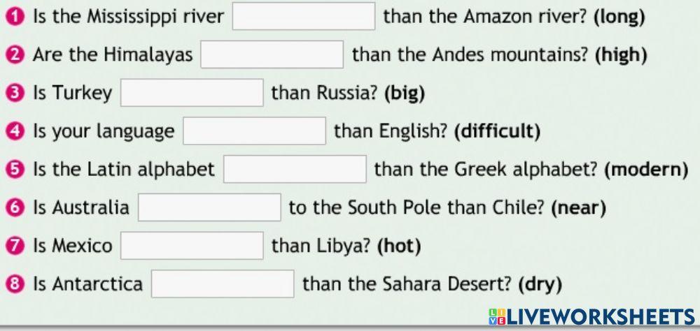 1717222 | Grade 6- Unit 4-A1+ Comparatives