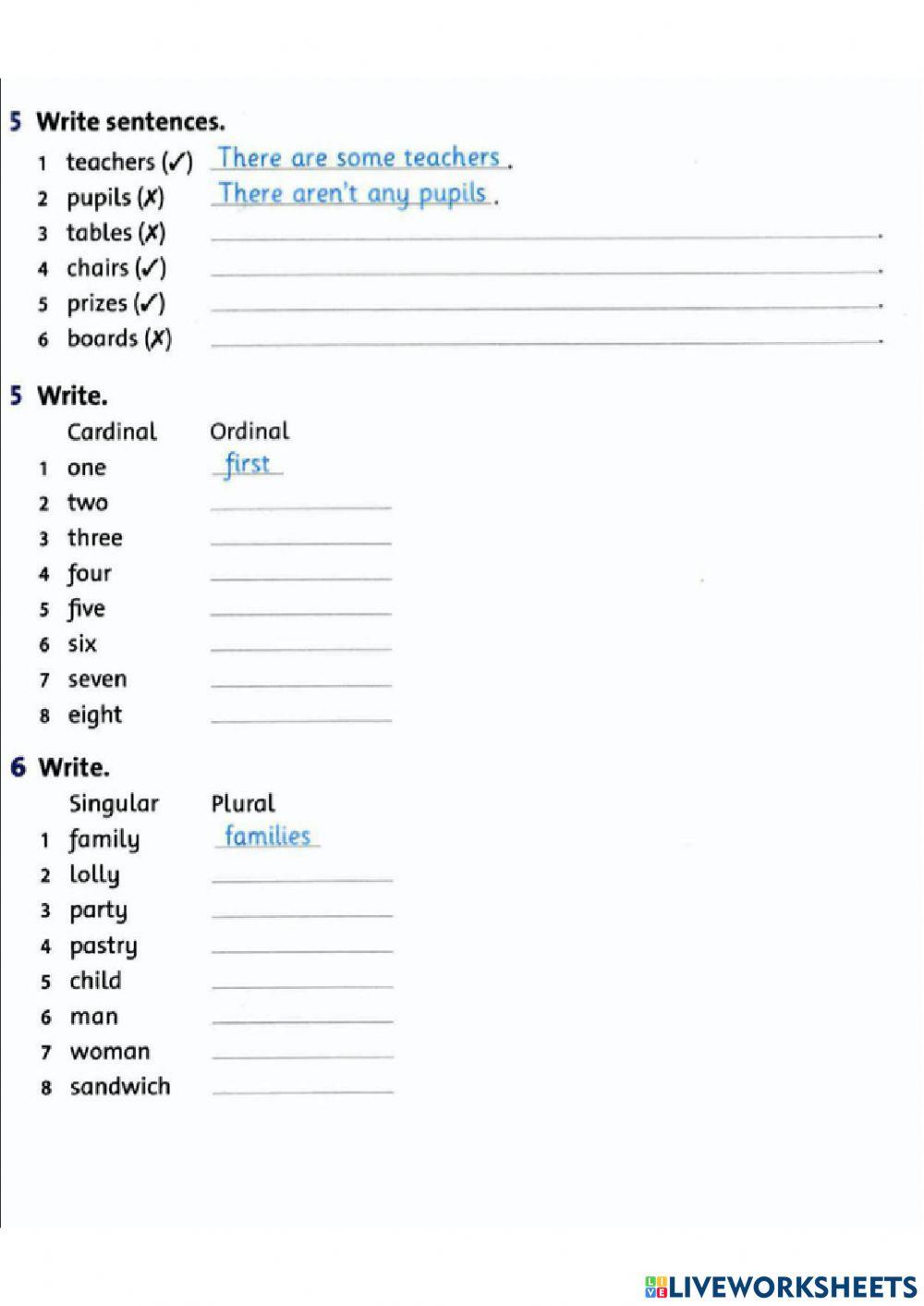 Review 5 online exercise for | Live Worksheets
