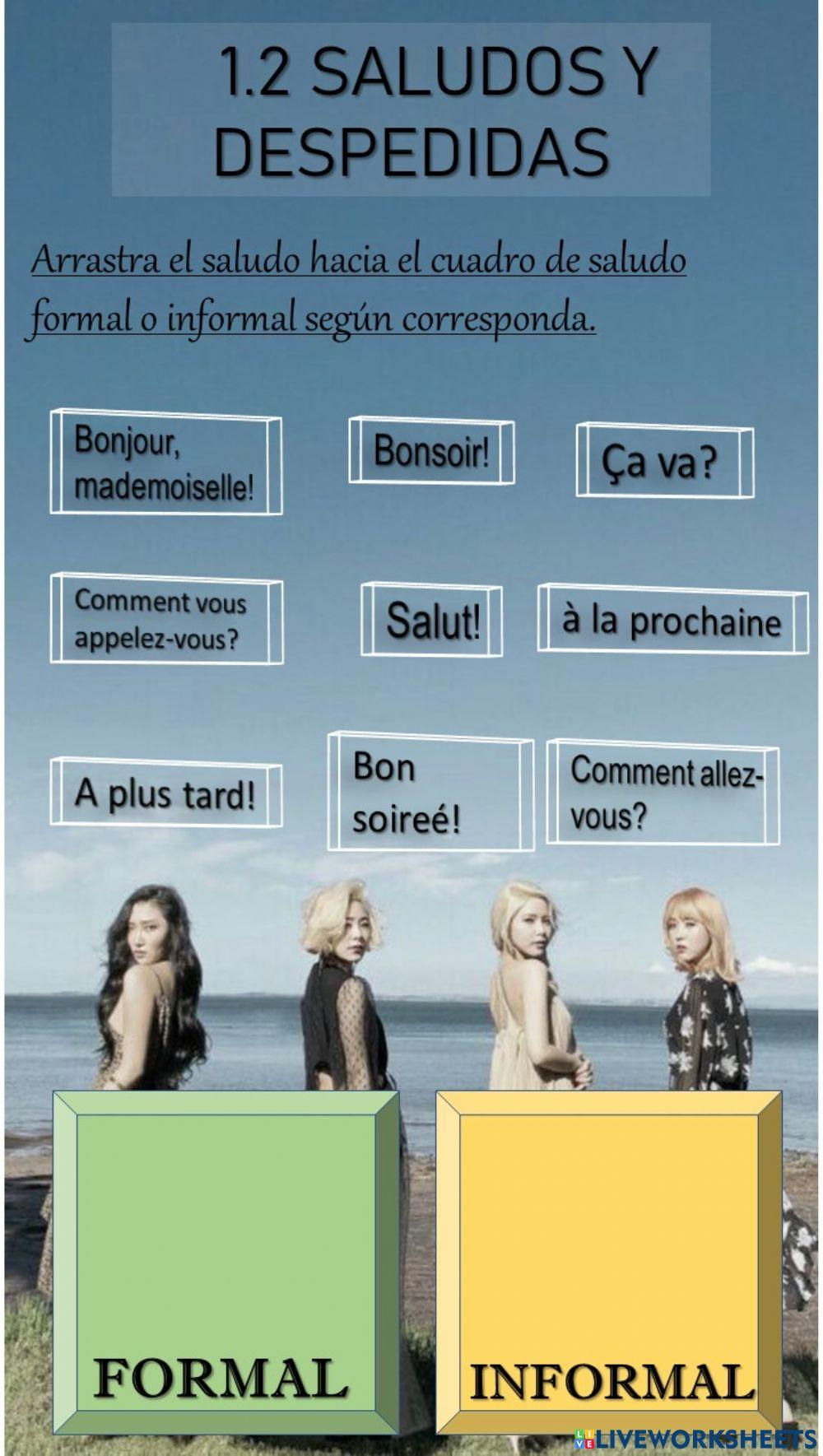 Saluer | Free Interactive Worksheets | 1717842