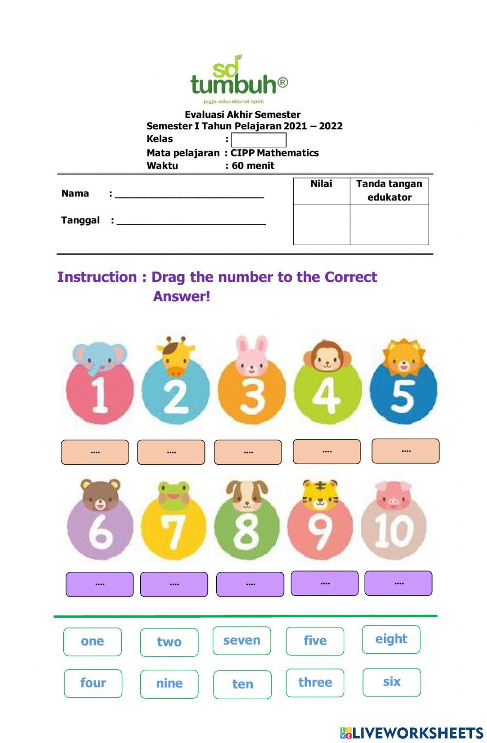 Eas-cipp-mathematics-LA-21-22 worksheet | Live Worksheets