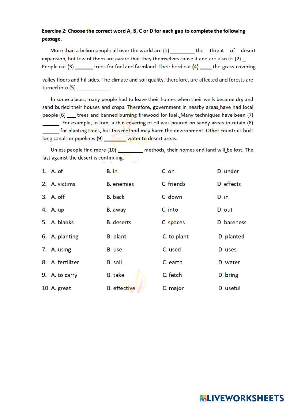 1718481 | Grade 8 - Unit 9 - Reading (1) | Vân Trà Nguyễn