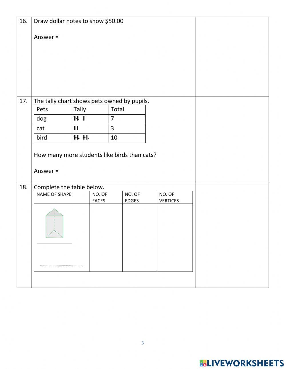 MATHS-CREATIVE WRITING-POETRY online exercise for | Live Worksheets