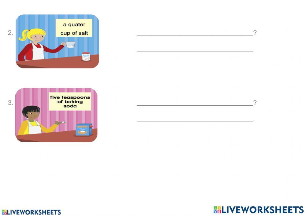 ACTIVITIES ABOUT QUANTITIES worksheet | Live Worksheets