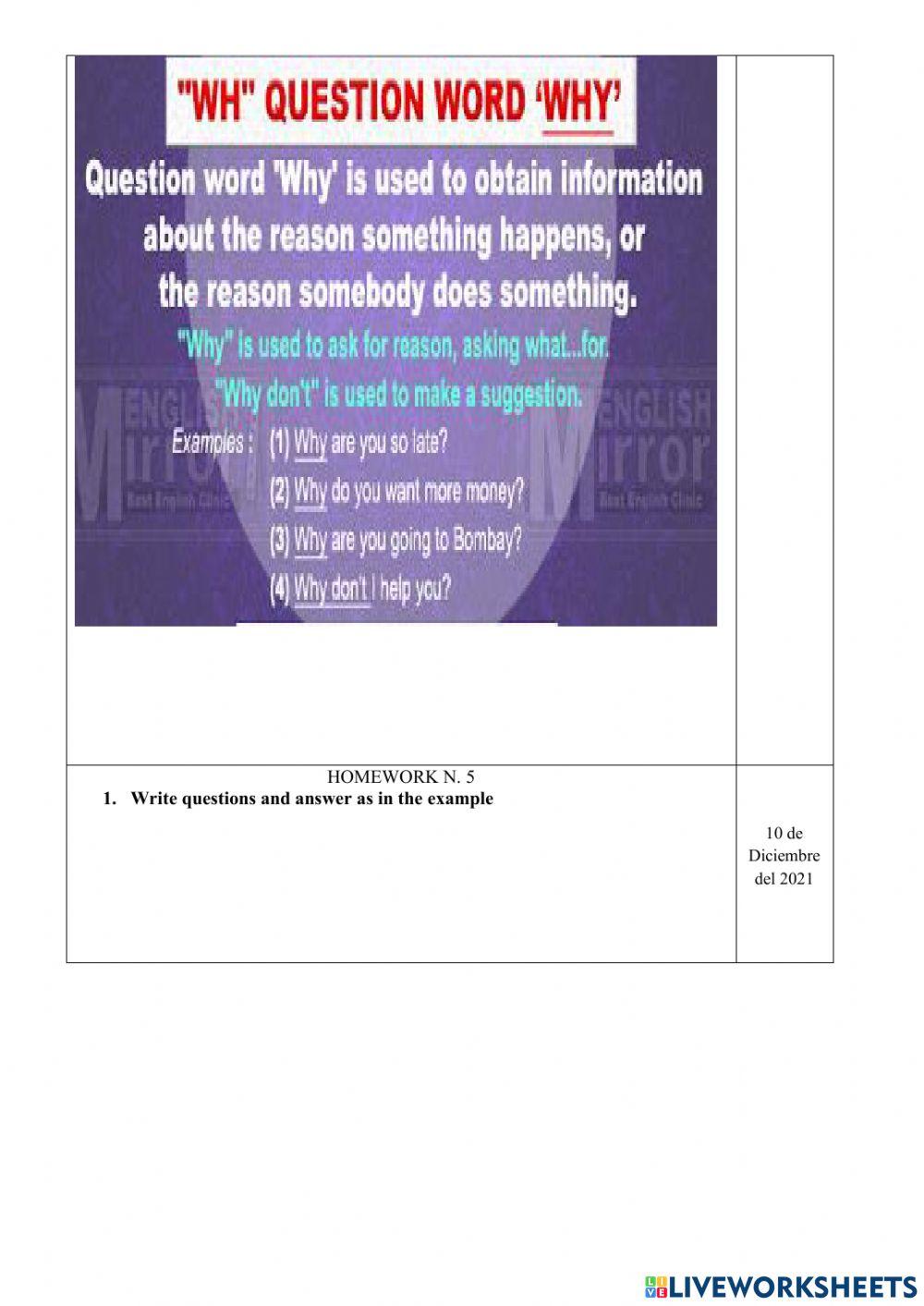 Reason worksheet | Live Worksheets