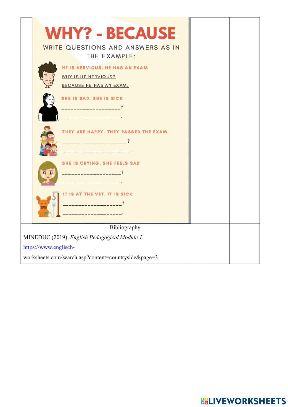 Reason worksheet | Live Worksheets