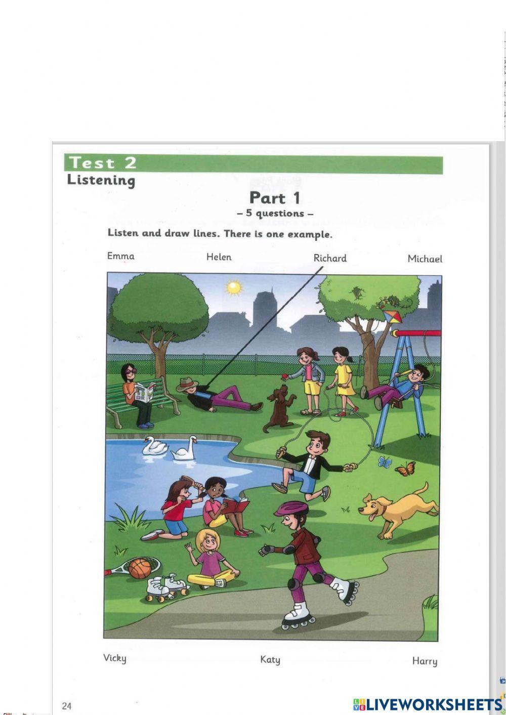 Flyers 9 Test 2-Listening online exercise for | Live Worksheets