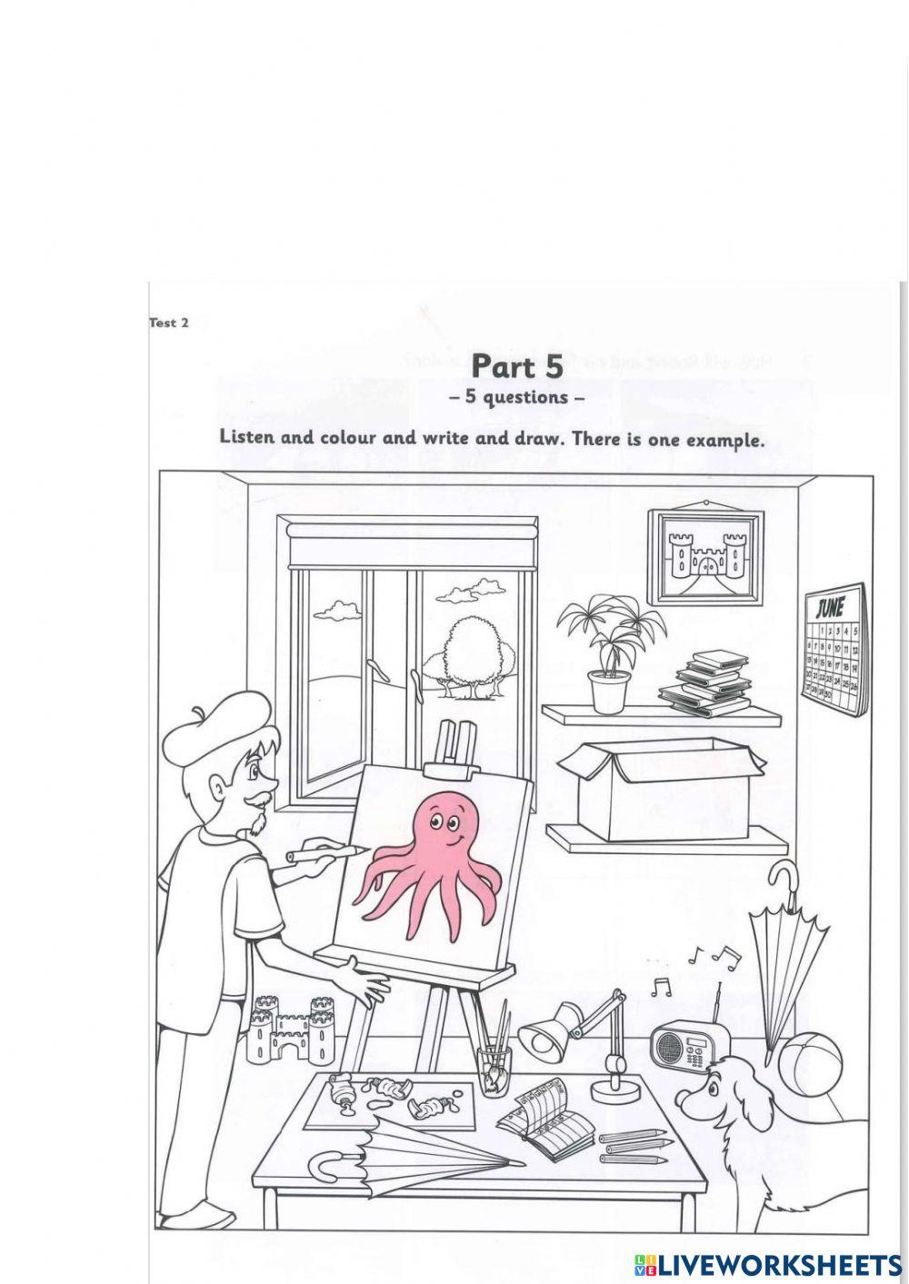 Flyers 9 Test 2-Listening online exercise for | Live Worksheets