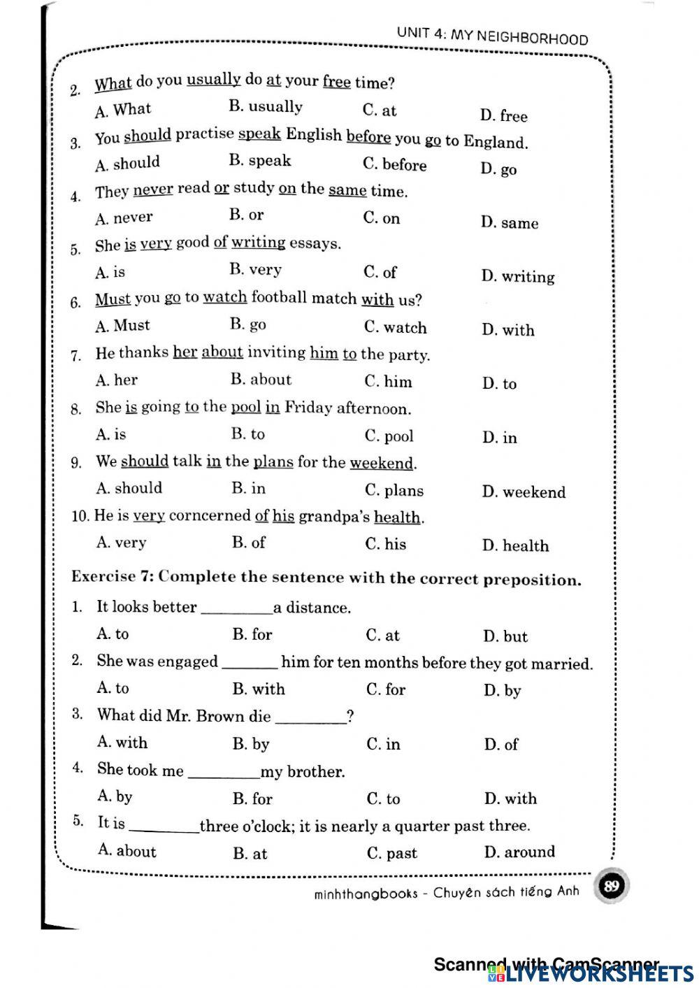 Grade 6 - U4 (BTTN) 1720407 | duongkhanhlinh | Live
