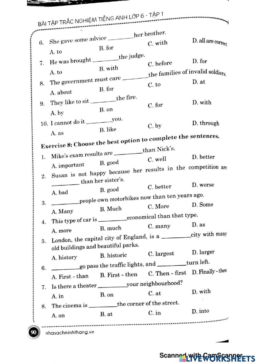 Grade 6 - U4 (BTTN) 1720407 | duongkhanhlinh | Live