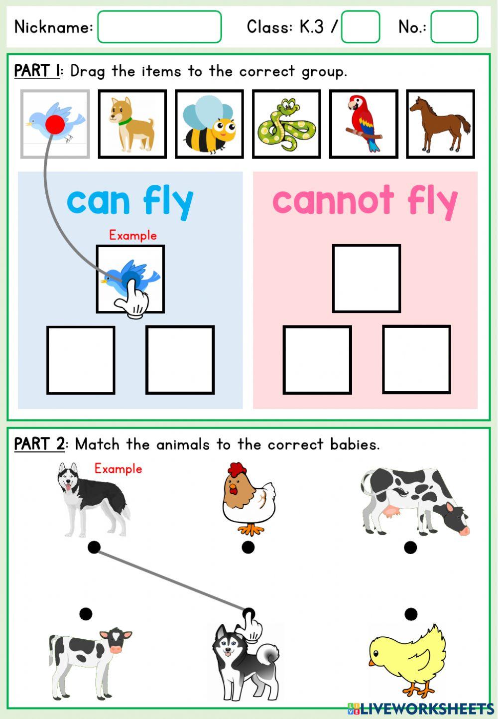 WORKSHEET 2.2021 K3 SCIENCE (UK) online exercise for | Live Worksheets