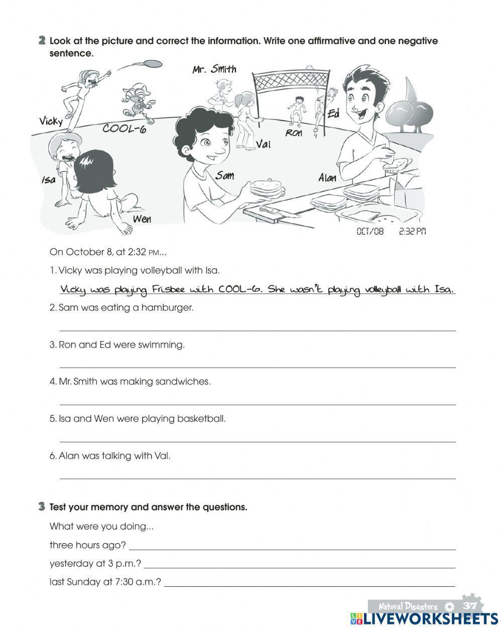 Past Continuous… | Free Interactive Worksheets | 1721971