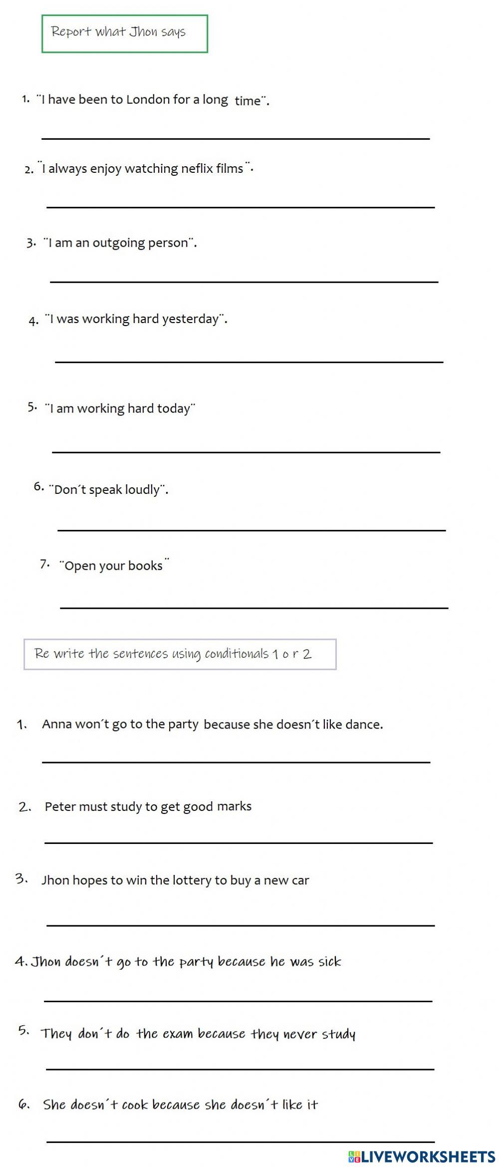 English online exercise for 7 grade | Live Worksheets