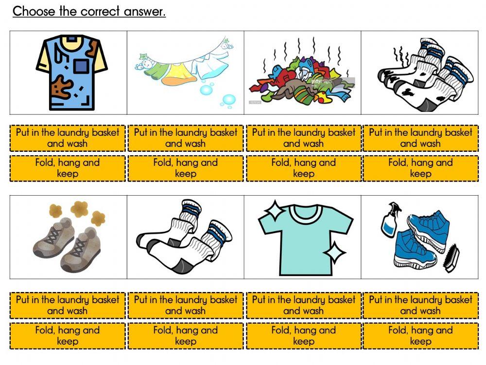 Transisi: I care about cleanliness worksheet | Live Worksheets