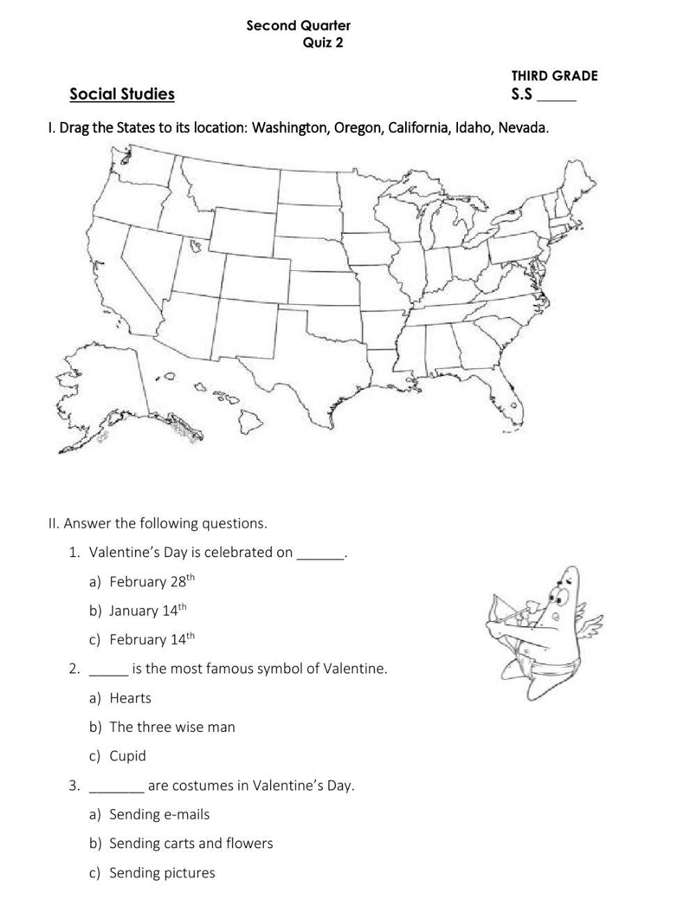Social Studies online pdf activity for 3rd | Live Worksheets