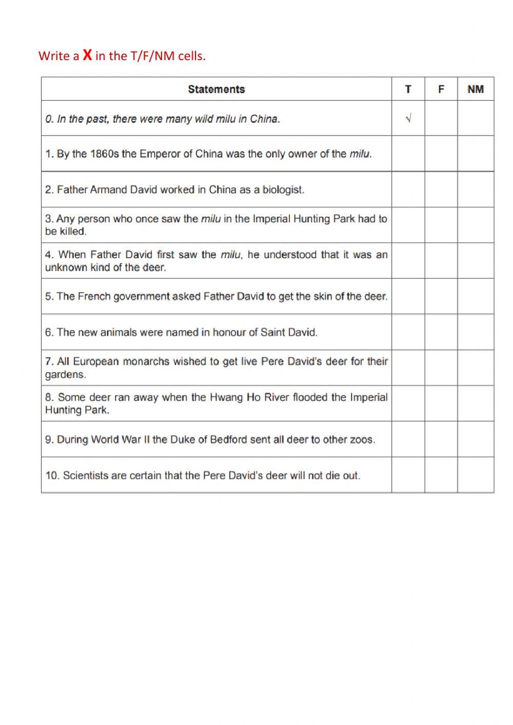 Exam Year 9 reading, listening, use of English 682043