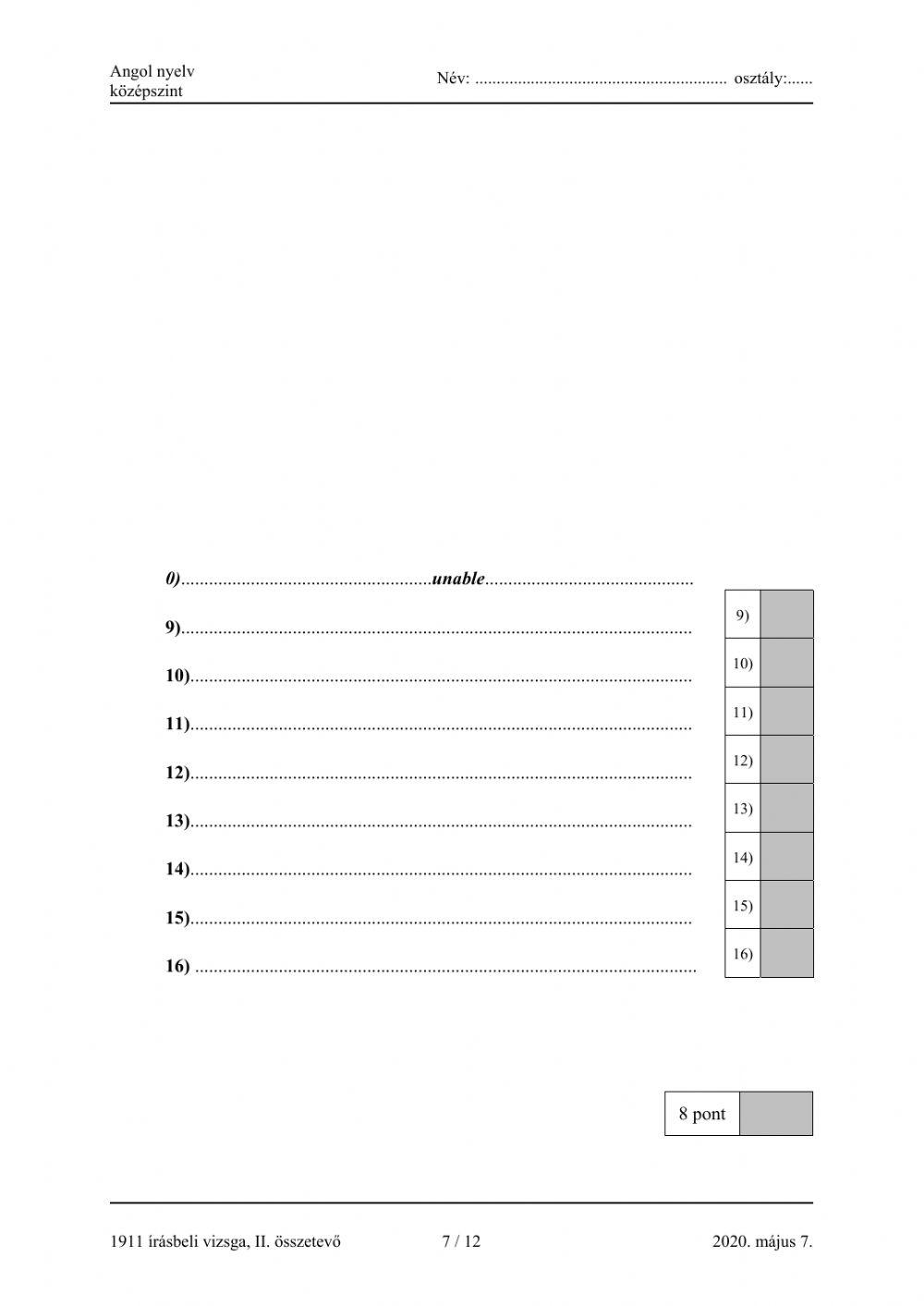 Matura B1 use of English word formation interactive worksheet | Live ...