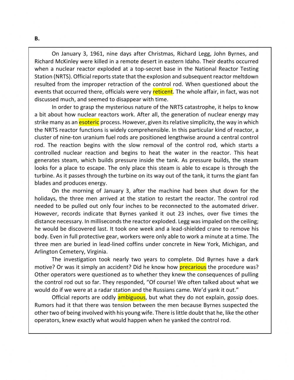 Year 8 Level B Target Homework online exercise for | Live Worksheets